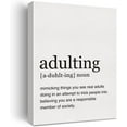 Adulting Definition Print Home Office Decor Modern Adulting Quote ...