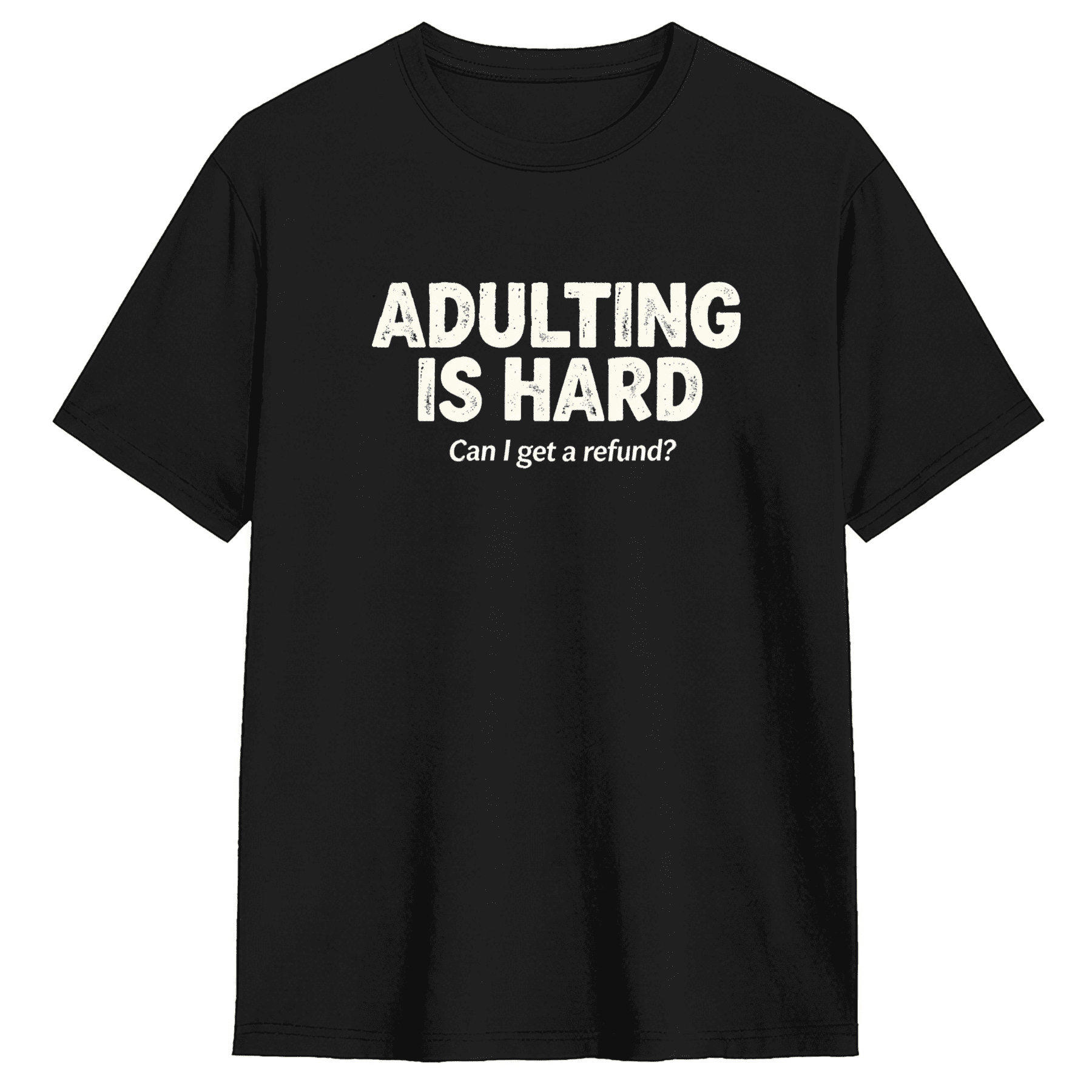 Adulting Is Hard Retro Graphic Tee For Men And Women, Funny Cotton ...