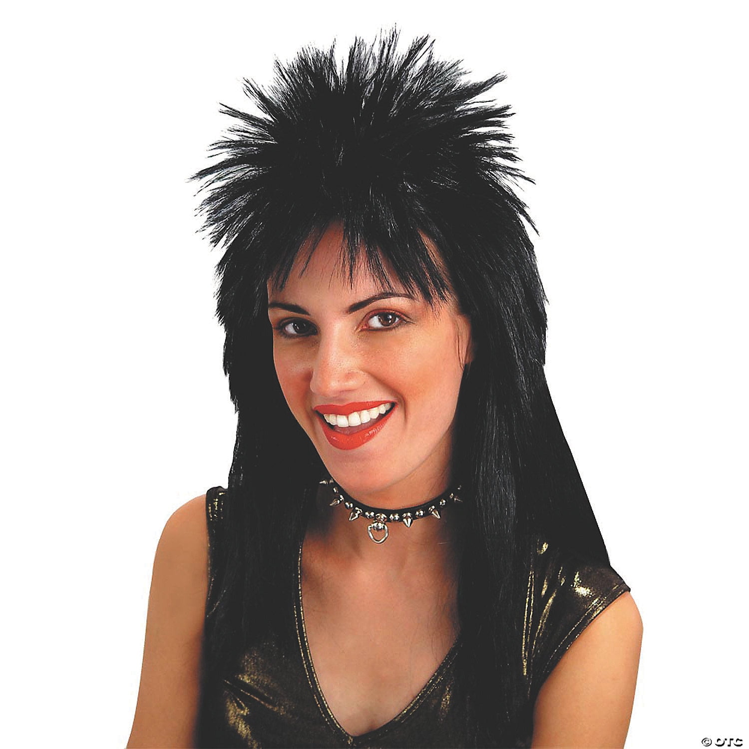 Spiked Top Black Wig - Walmart.com