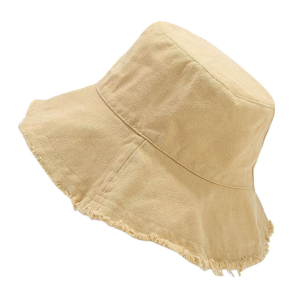 Adults Bucket Hats For Women , Summer Beach Fishing Hats Sun ...