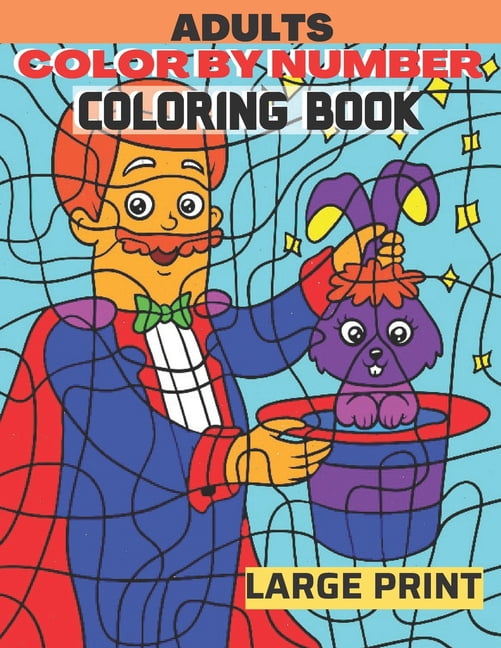 Adults Color By Number Coloring Book Large Print: An Adult Color By ...