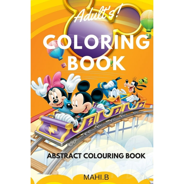 adult coloring book abstract