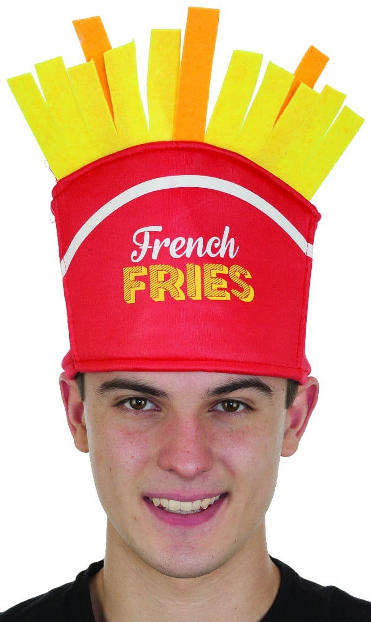 Adults Fast Food Golden Potato French Fry Fries Carton Hat Costume ...