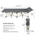Adults Folding Sleeping Cot Guest Bed Heavy Duty Portable Cots Camping ...