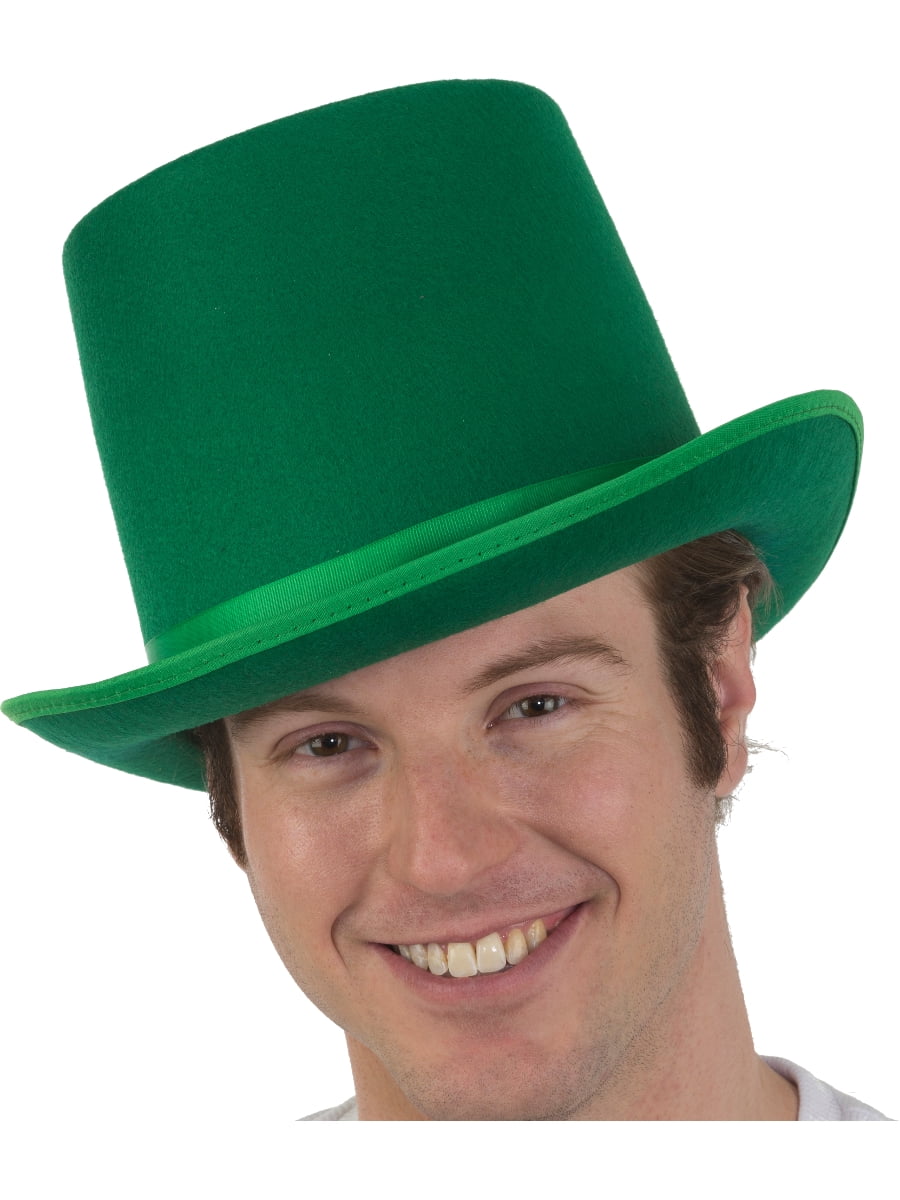Adults Green Felt Coachman Top Hat Costume Accessory - Walmart.com