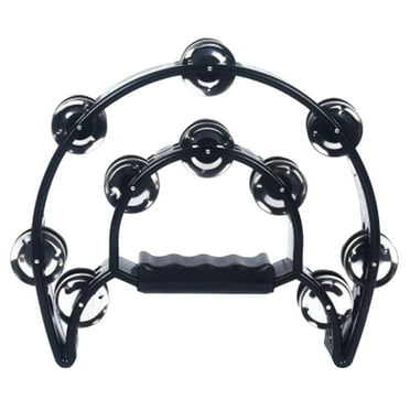 Tambourine Metal Half Moon Musical Instruments Double Metal Hand Held ...