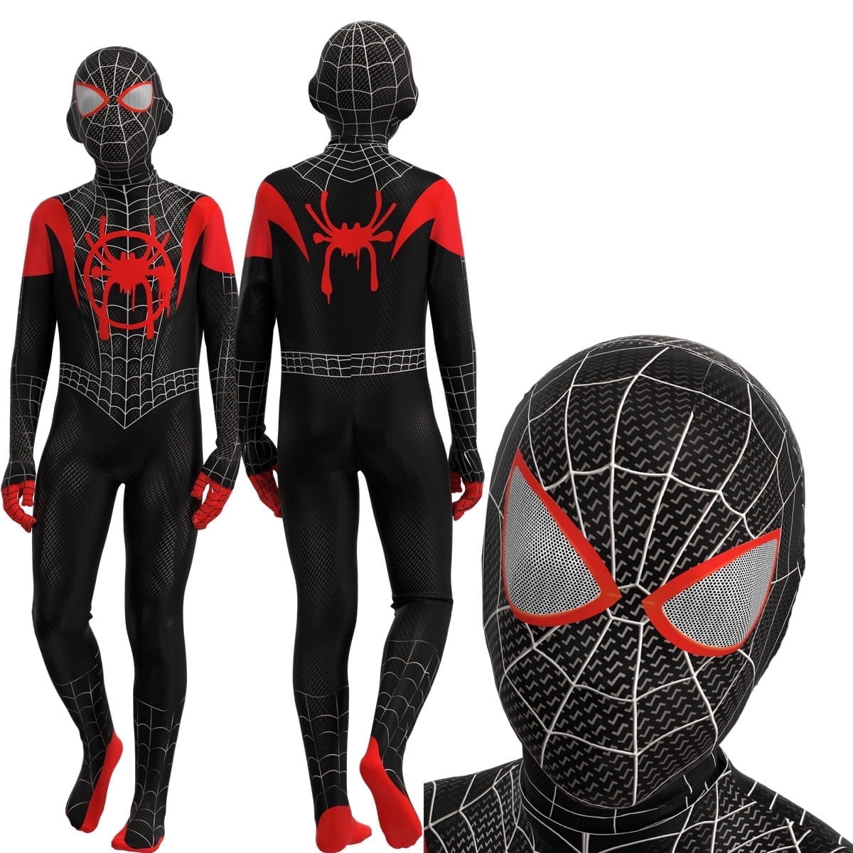 Adults Kids Halloween Costume Compatible Superhero Costume Suits Kids ...