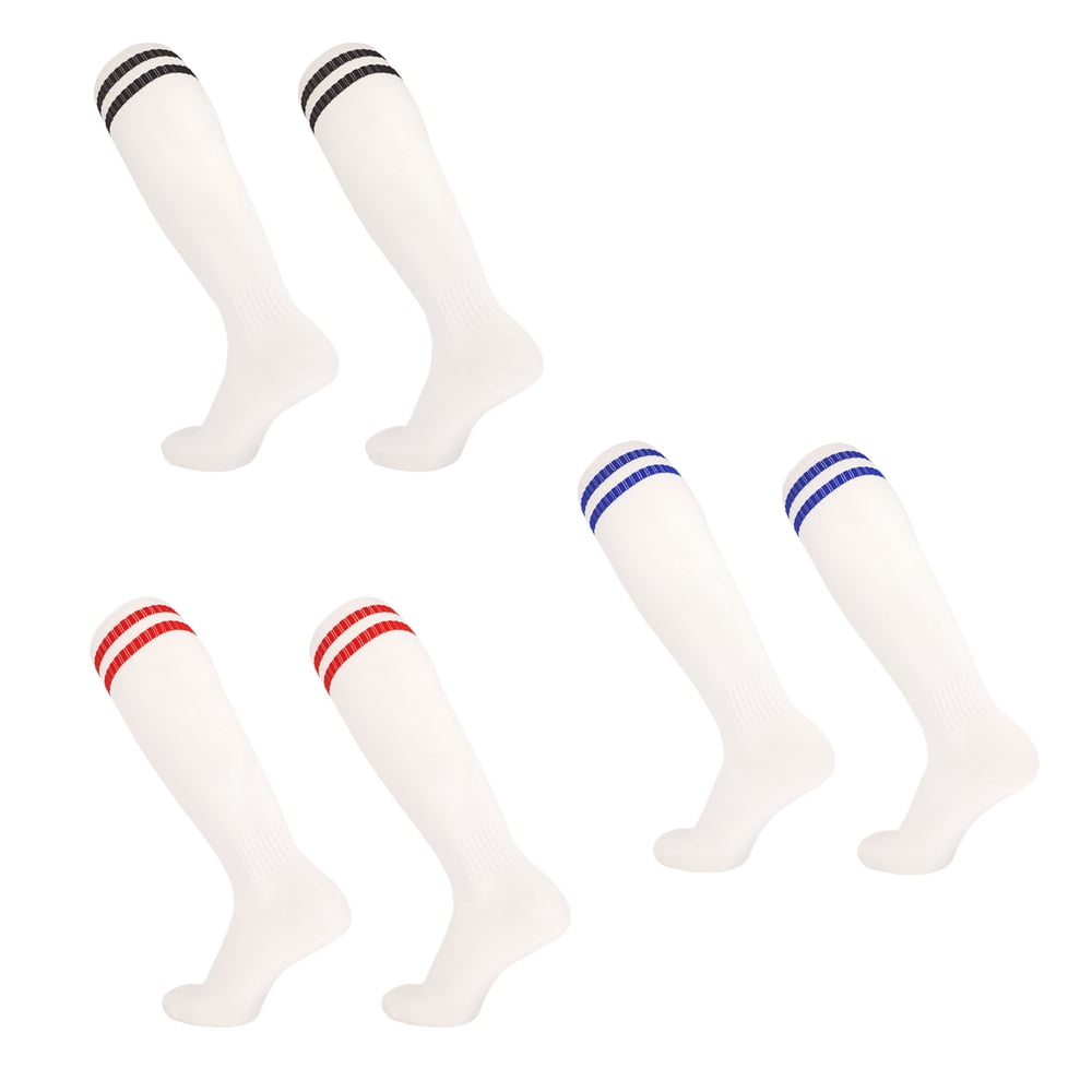 Adults Knee High Soccer Socks - 3 Pairs Long Football Socks - Walmart.com