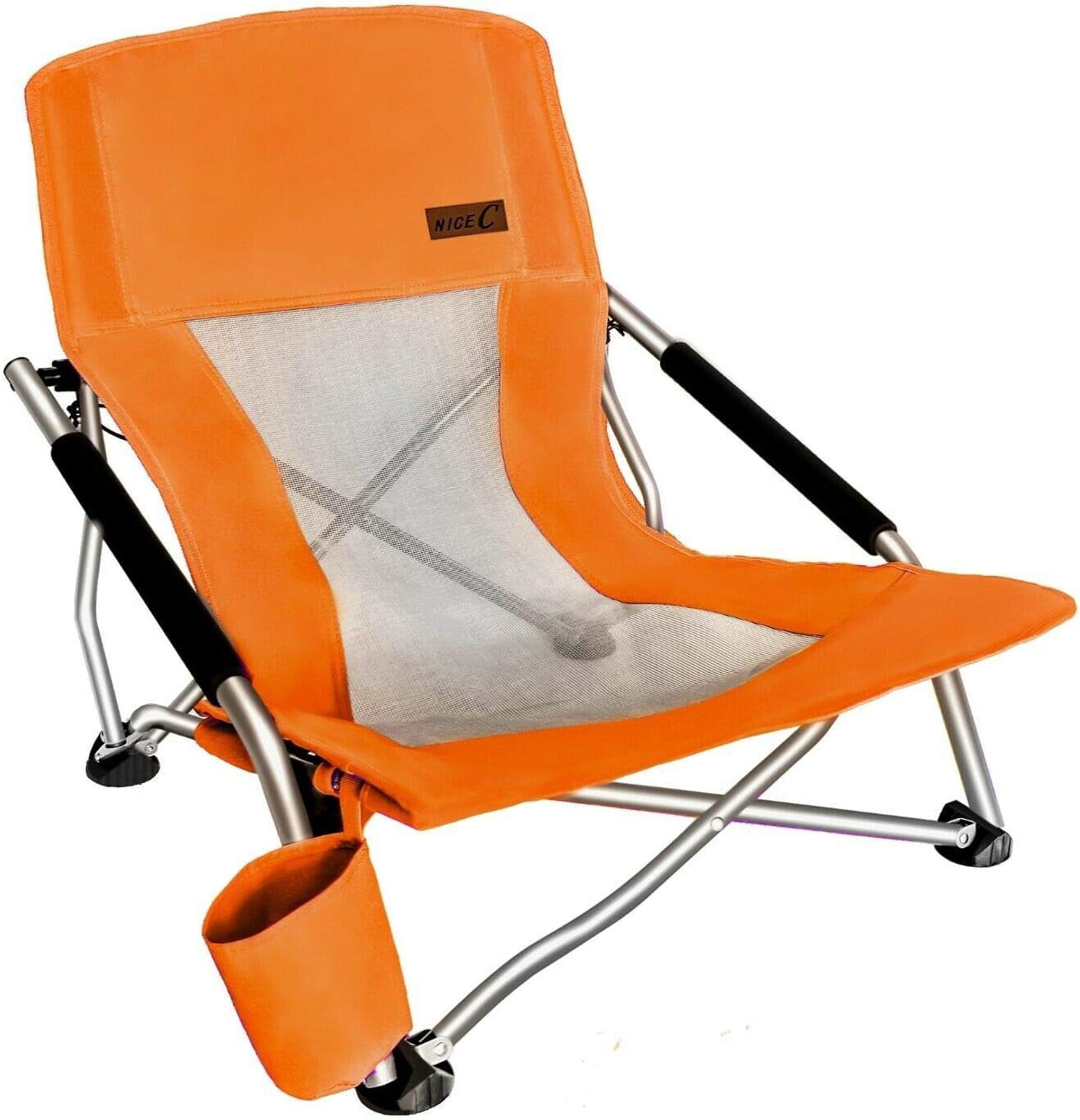 Adults Low Beach Chair, Sling, Folding, Portable, Concert, Kids, Boat ...