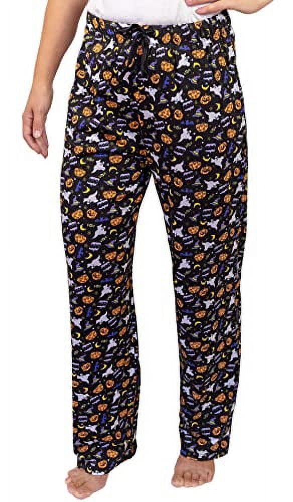 Adults Matching Witch Hat Bat Boo Pajama Pants Halloween Clothes (Sml ...
