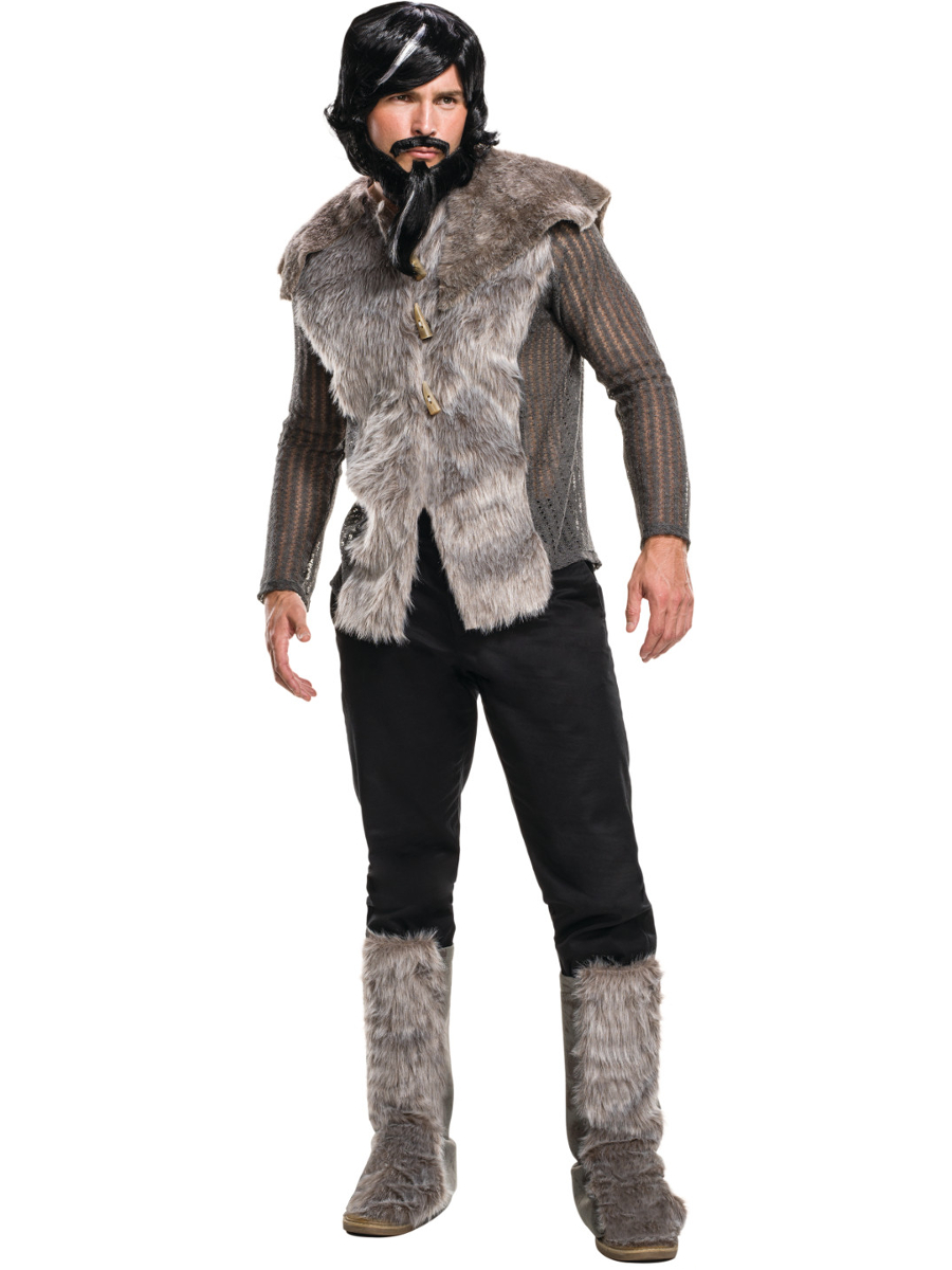 Adults Men's Derek Zoolander 2 Faux Fur Coat Fashion Costume L 42-44 ...