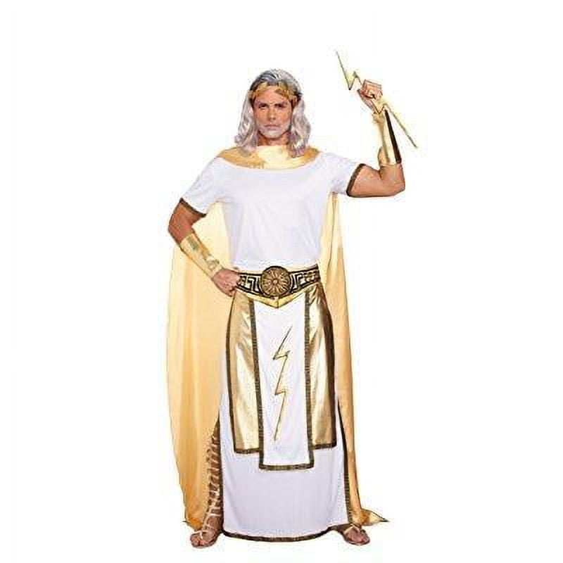 Adults Men's Olympian Ruler Greek Mythology God Zeus Costume Size XL 46 ...