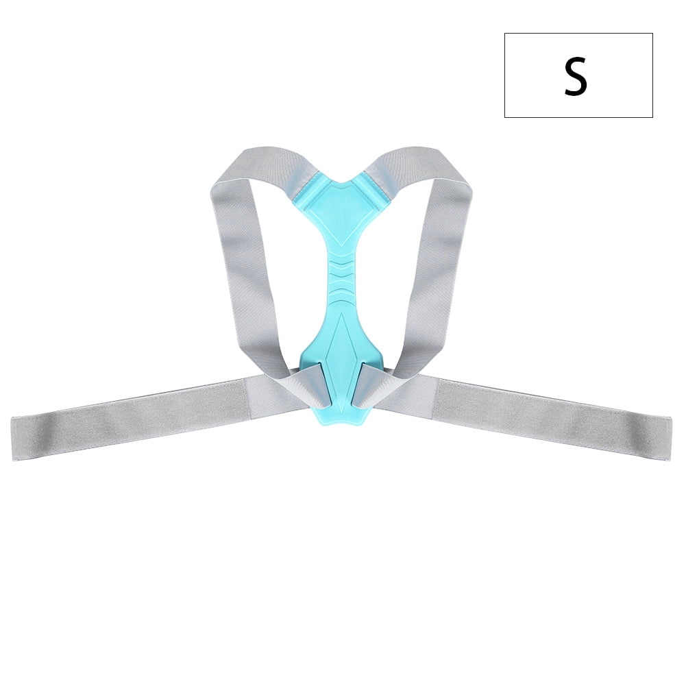 Adults Posture Corrector Back Straight Holder Shoulder Strap Brace Grey ...