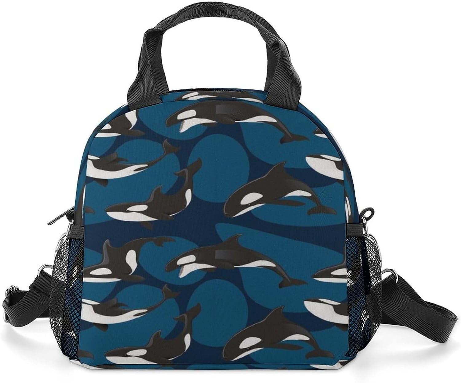 Adults Reusable Insulated Ocean Orca Killer Whale Lunch Bag with ...