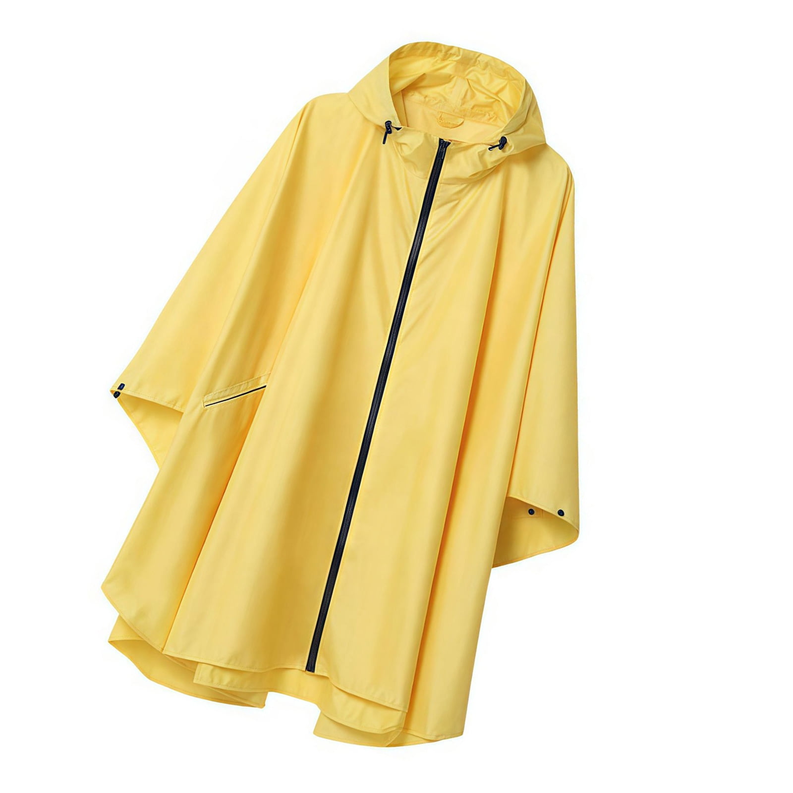 Adults Reusable Rain Ponchos Reusable Hiking Hooded Coat Jackets ...