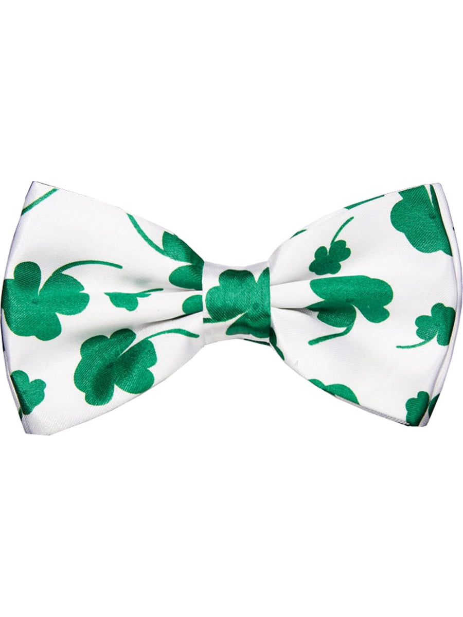 Adults Saint Patrick's Day 4 Leaf Clover Bow Tie Costume Accessory ...