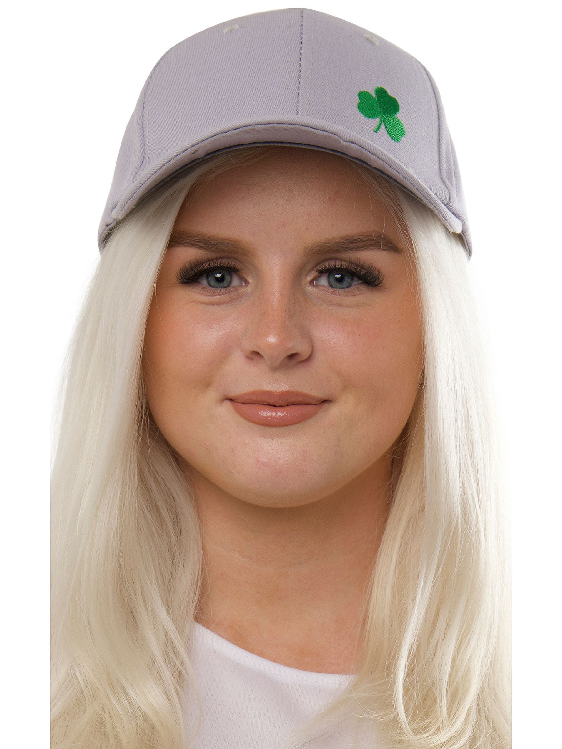 Adults Saint Patrick's Day Gray Shamrock Trucker Hat - Walmart.com