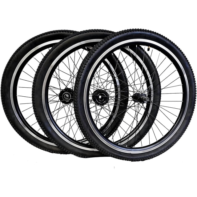 Adults Trike Wheels, Double Wall Alloy Rim, 36x13G Black Spoke with ...
