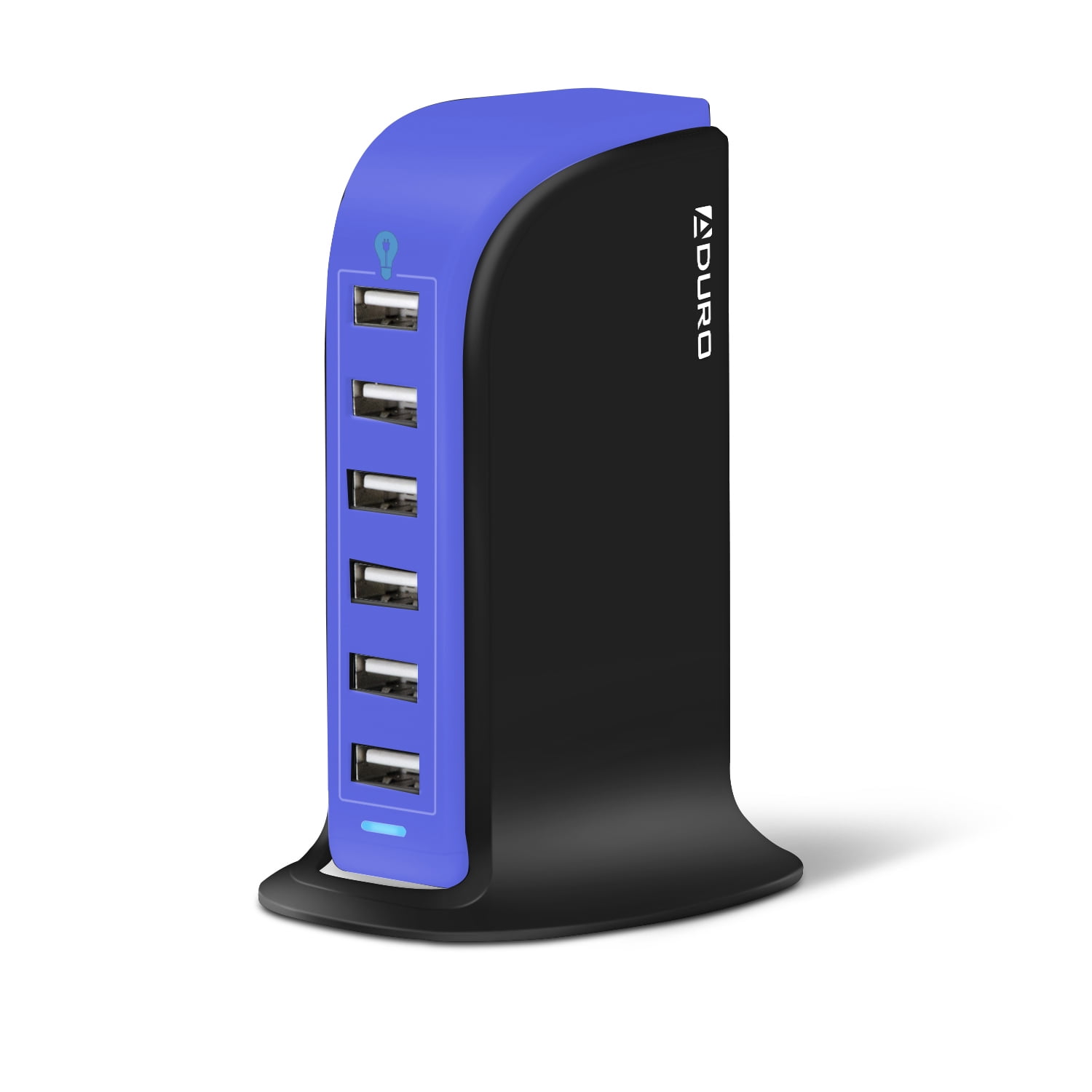 Aduro 6-Port USB Desktop Charging Hub for Multiple Phone Devices, Dual ...