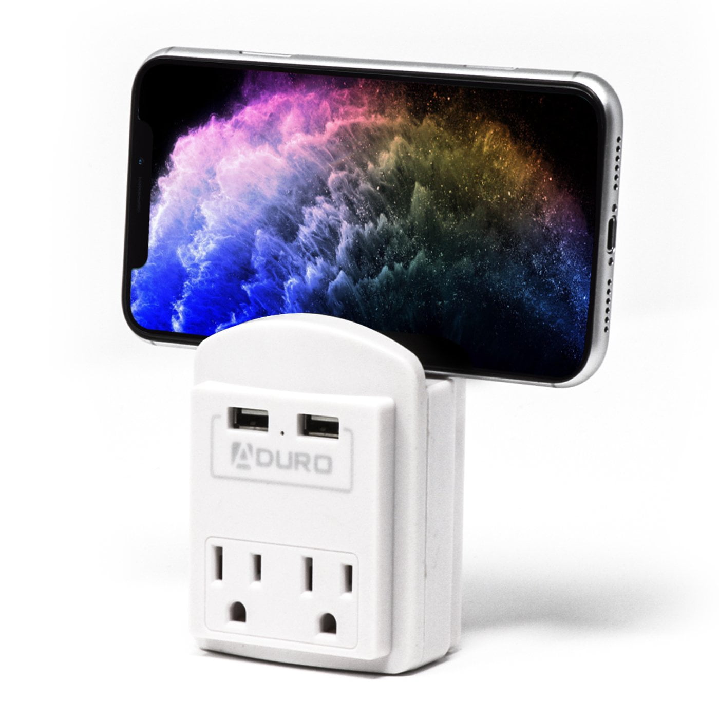 Aduro Surge Protector 2 Outlets Power Strip Station with 2 USB Ports ...