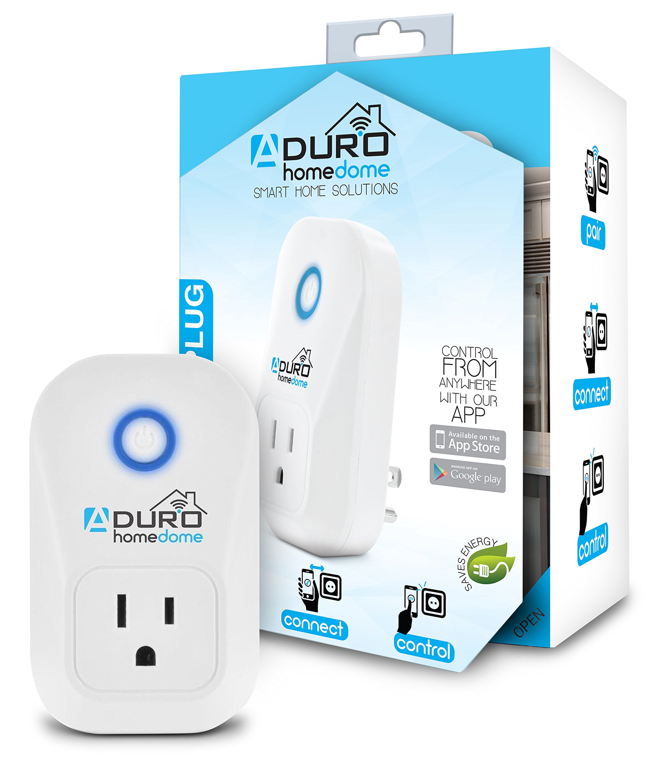Aduro WiFi Smart Plug Outlet App Controlled Socket, Works with Amazon ...