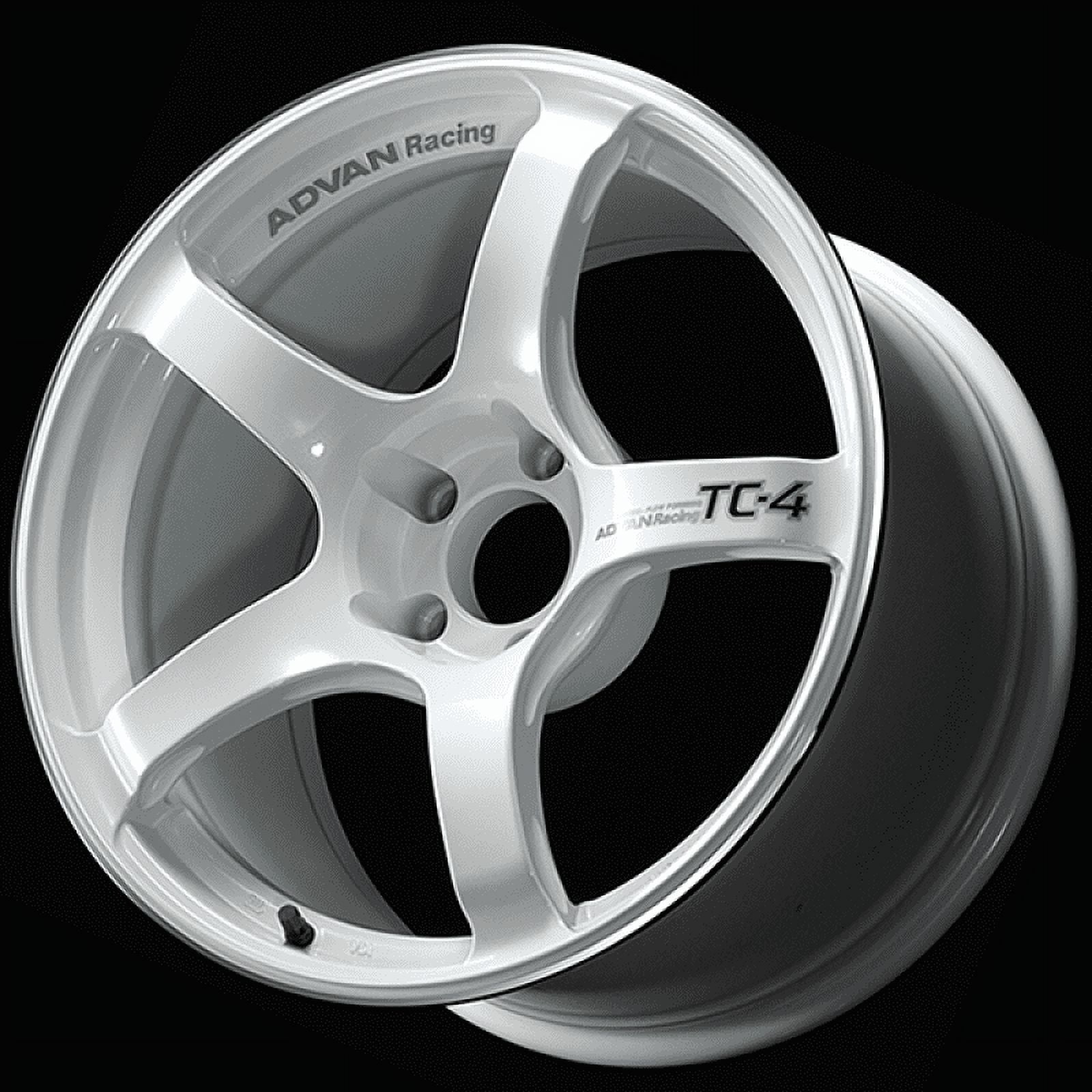 Advan TC4 18x8.5 +45 5x100 Racing White Metallic and Ring Wheel - Walmart.com