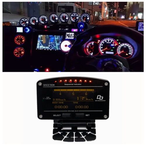 Advance Digital Racing Gauge Kit Tachometer Turbo Boost Air Fuel Ratio ...