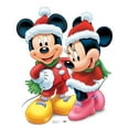 Advanced Graphics Mickey & Minnie Christmas Cardboard Cutout, 42x35 ...