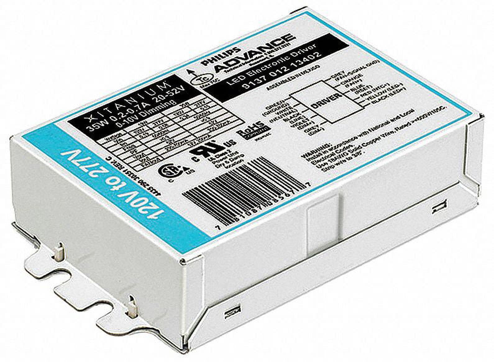 Advance LED Driver,120 to 277VAC,20 to 56VDC 913701213402 - Walmart.com
