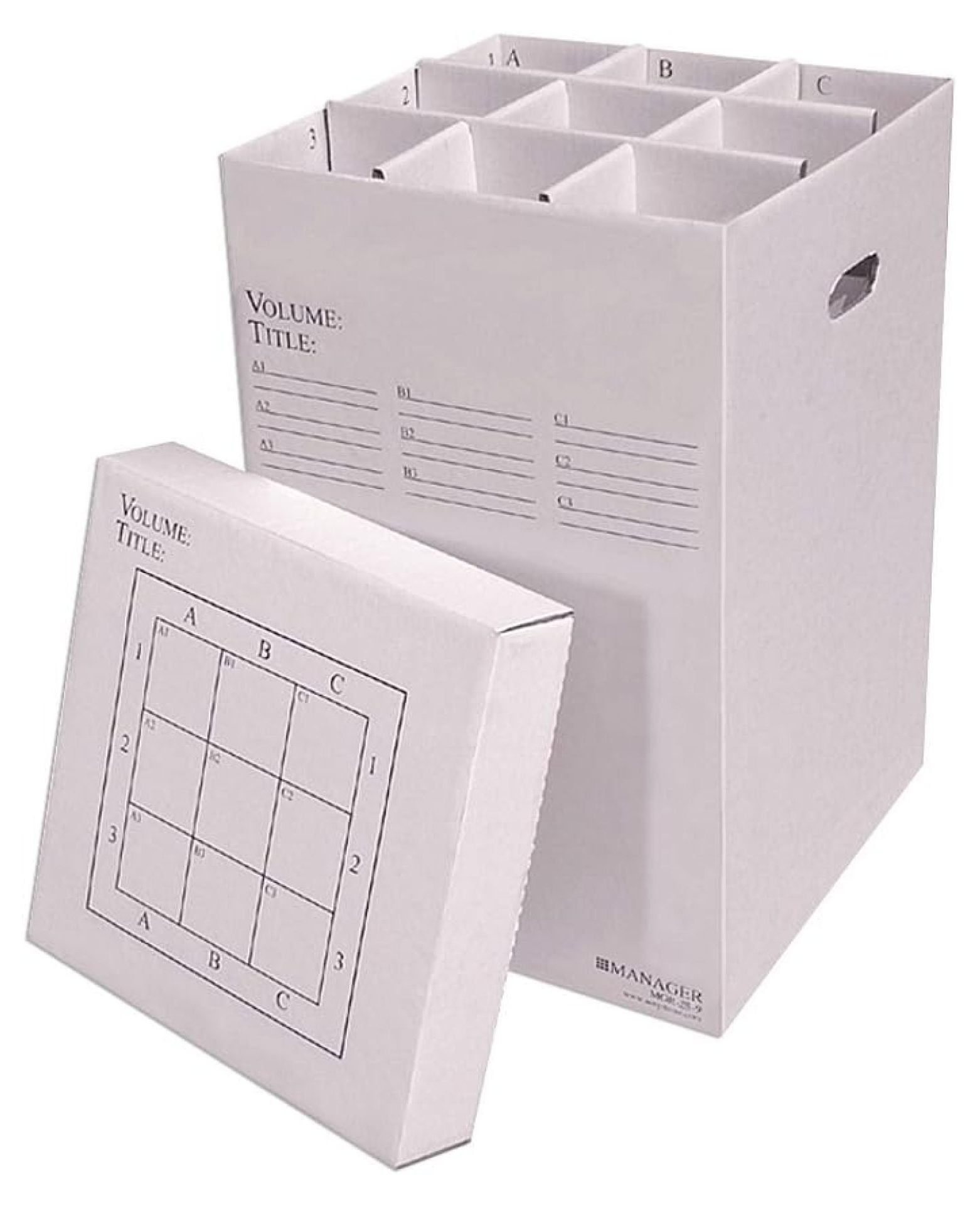 Advance Organizing Corrugated Cardboard 9 Roll File Storage Manager ...