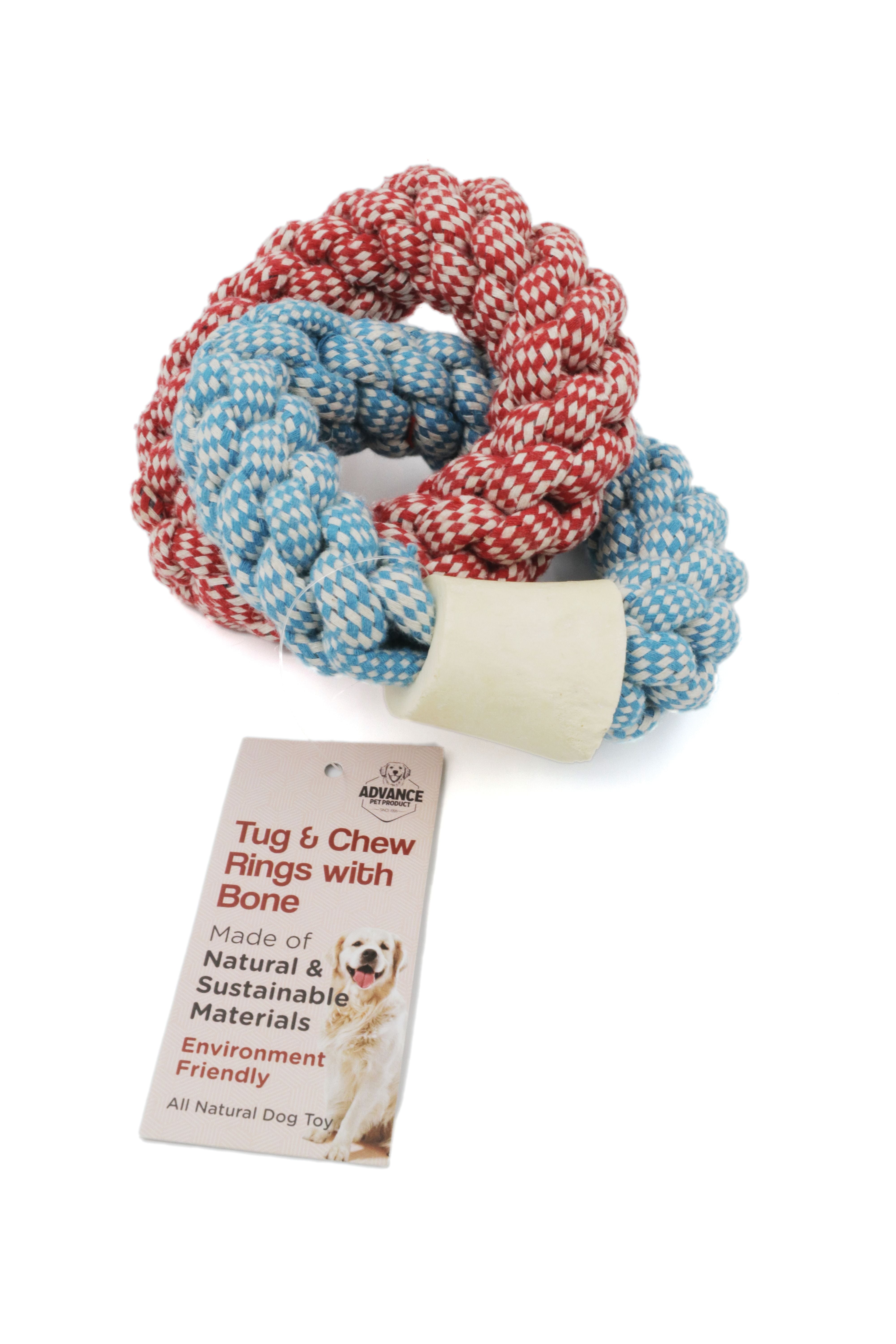 Advance Pet Product Tug & Chew Rings with Natural Bone - Walmart.com