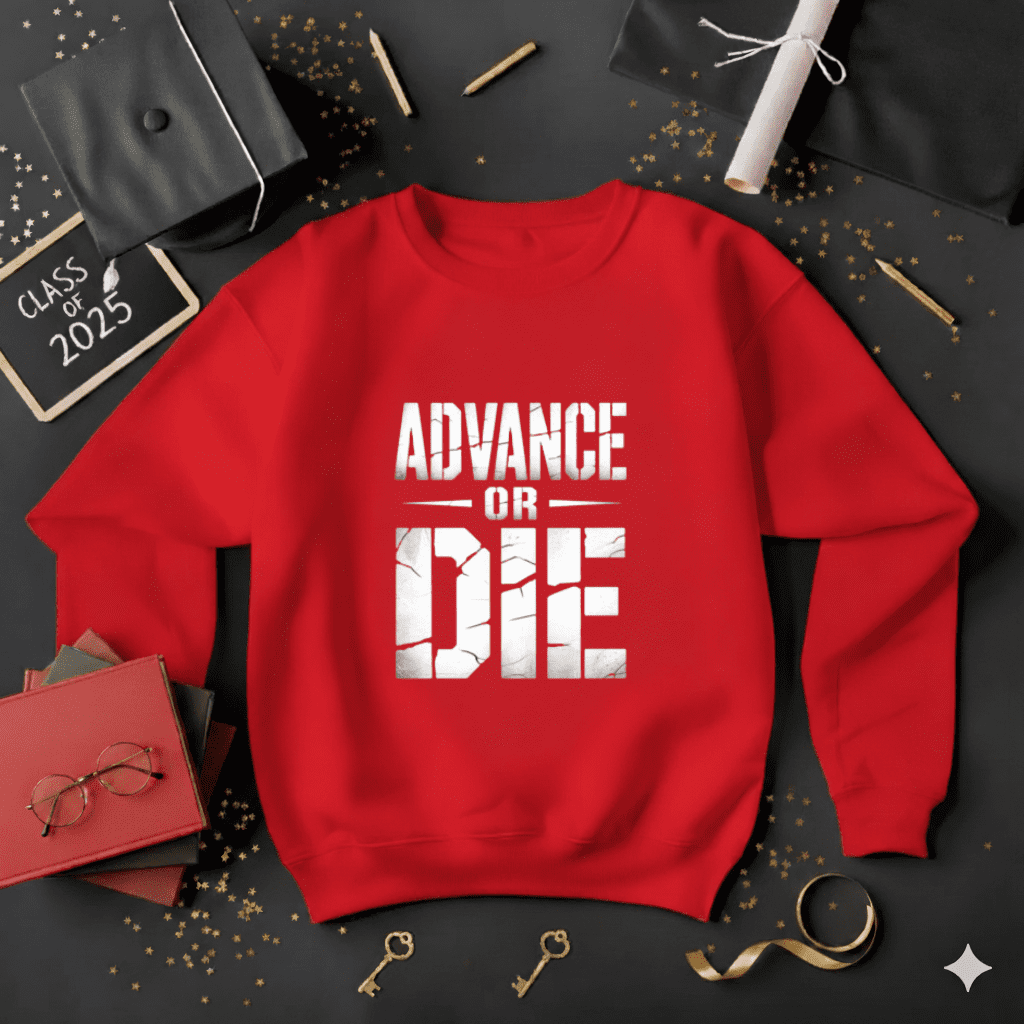 Advance or Die Warrior Spirit Motivational Courage Quote Sweatshirt, up ...