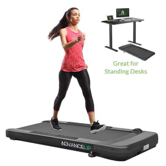 AdvanceUp Under Desk Electric Treadmill, Compact for Home Office Work ...