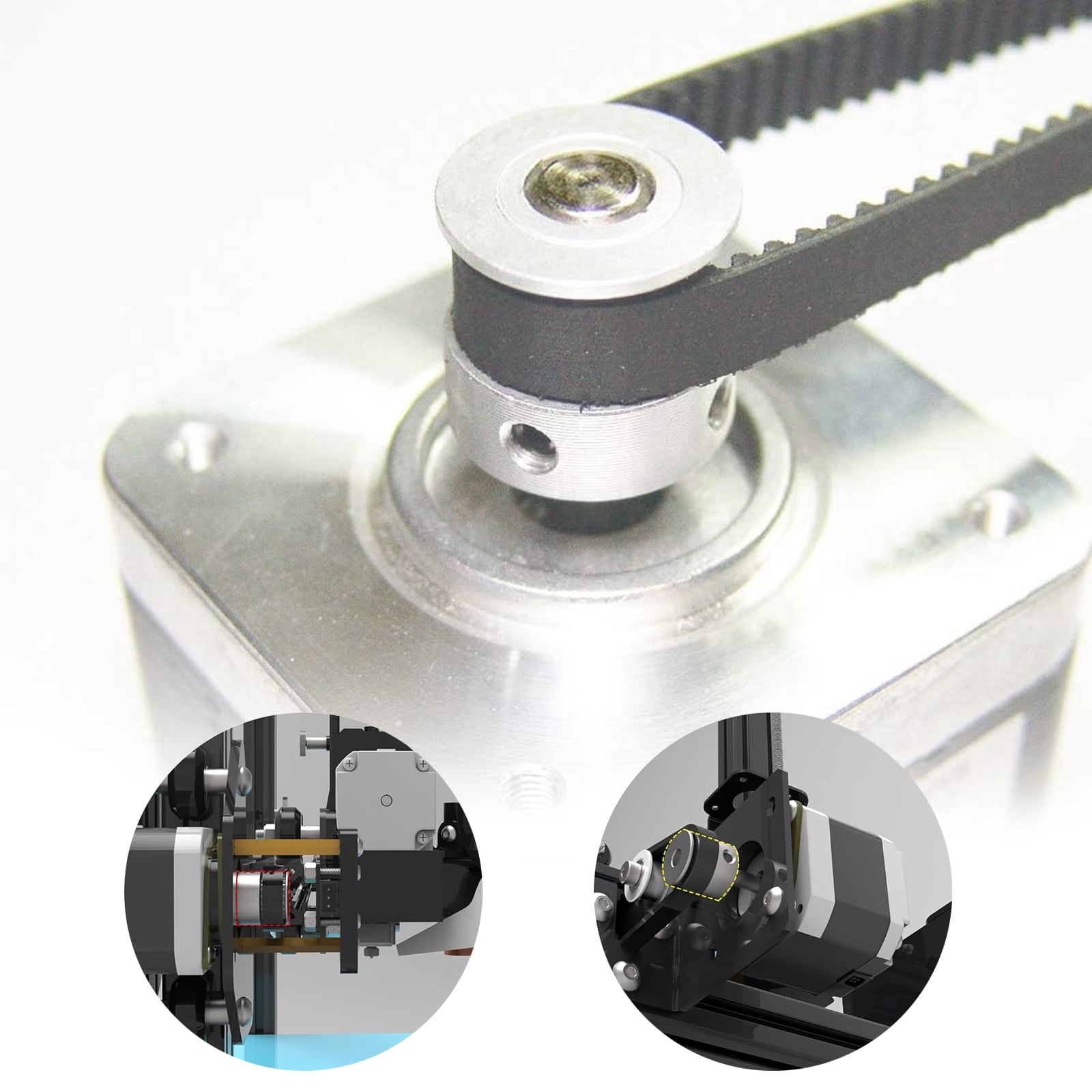 Advanced 3D Printer Components, Lead Screw & Copper Sleeve Set, Timing Belt Precision, Stepper ...