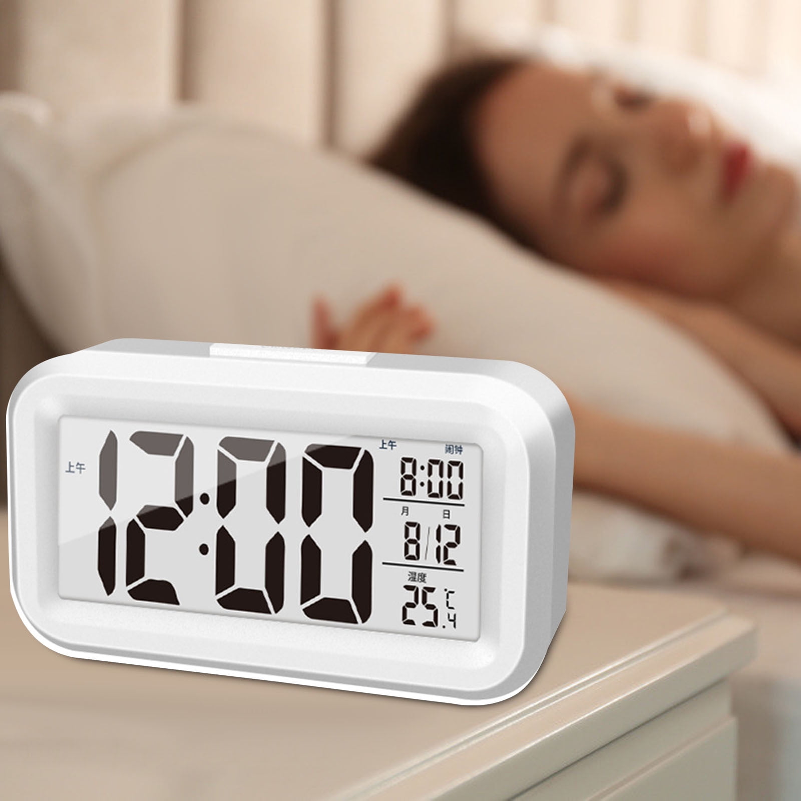 Advanced 4.3 LED Digital Alarm Clock, Enhanced Temperature & Volume Control, Compact Portable ...