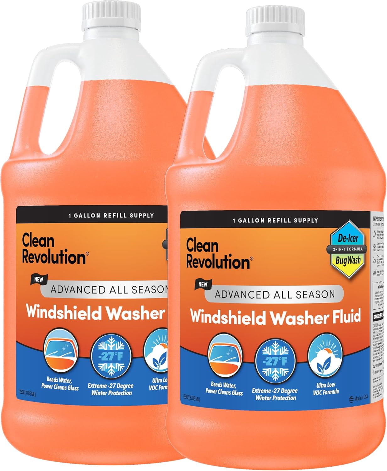 Advanced All Season Windshield Washer Fluid | Ultra Low VOC Formula ...