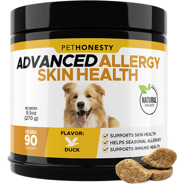 Advanced Allergy & Itch Relief Dog Chews - Fish Oil Omega 3 ...