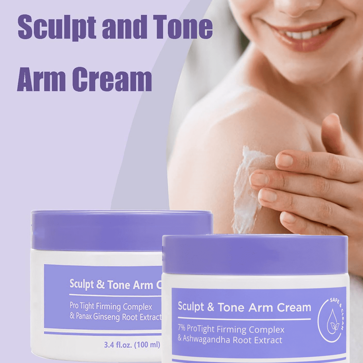 Advanced Arm Tightening Cream 100ml - Sculpt & Tone Formula for Crepey ...