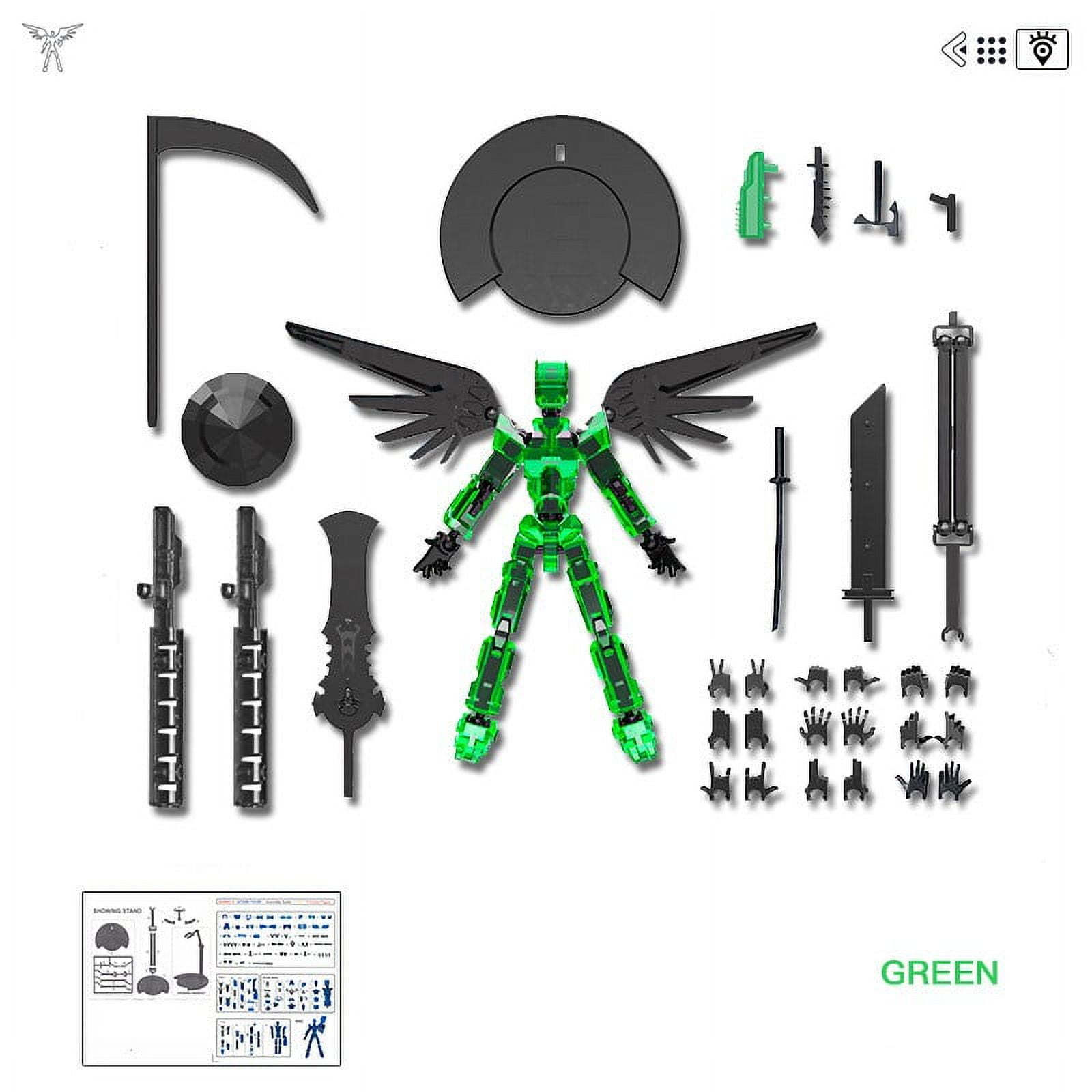 Advanced Articulated Action Figure Kit with Customizable Parts Red ...
