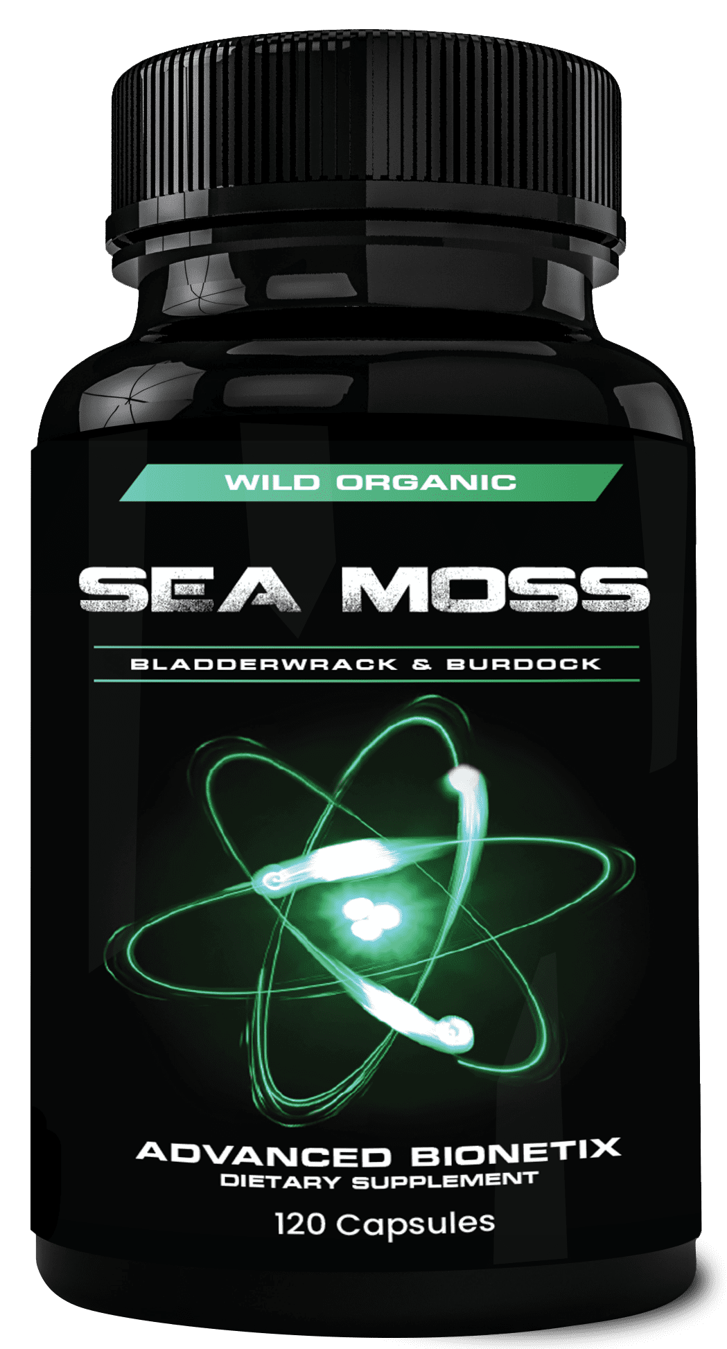 Advanced Bionetix Organic Irish Sea Moss & Bladderwrack, 120 Capsules ...