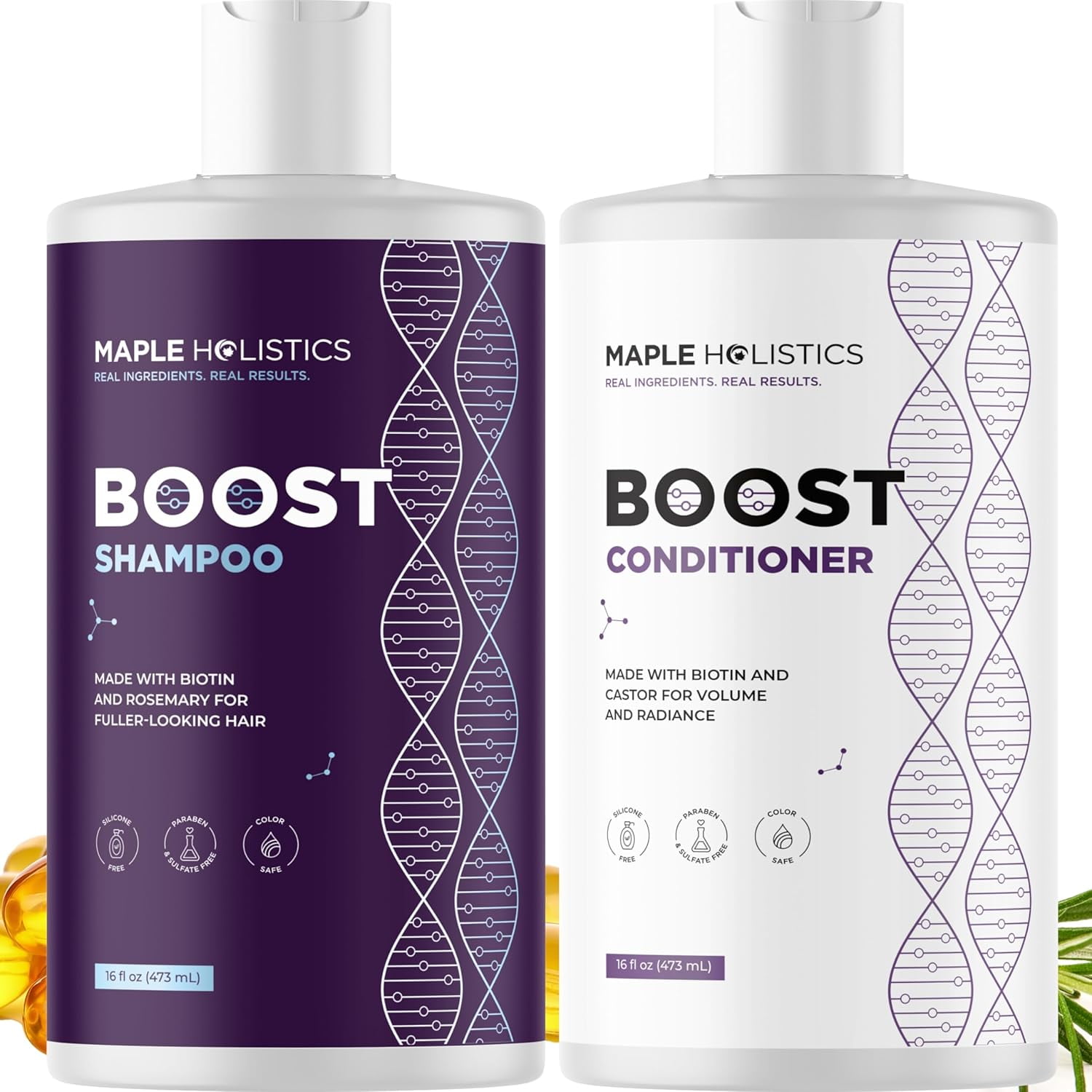 Advanced Biotin Shampoo and Conditioner Set - Thickening Sulfate and ...