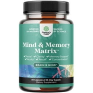 Qunol Brain Health Memory + Tablet with 1000mg of Magnesium L-Threonate ...
