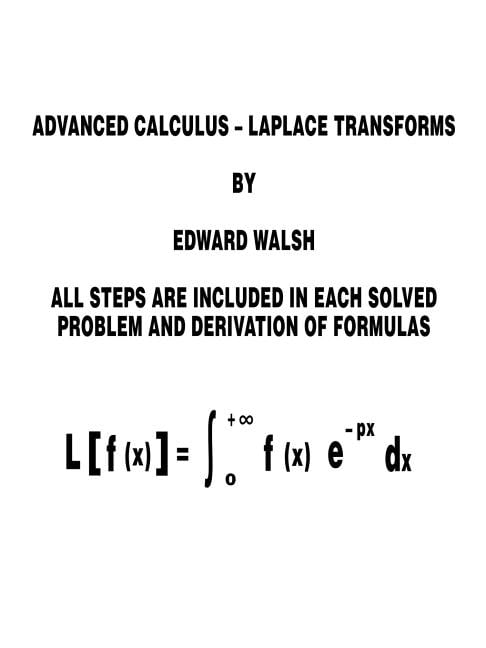 Advanced Calculus: Laplace Transforms (Paperback) - Walmart.com