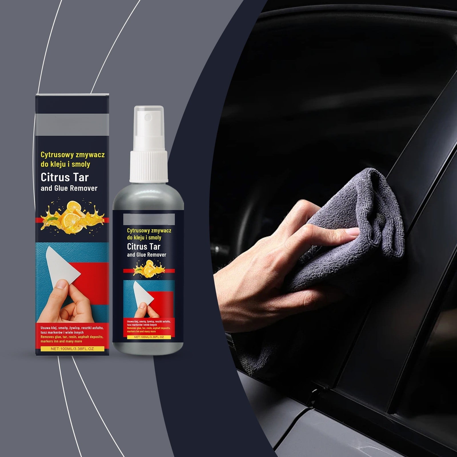 Advanced Car Care - Car Removal Spray Paint Glass Remover 100ml ...