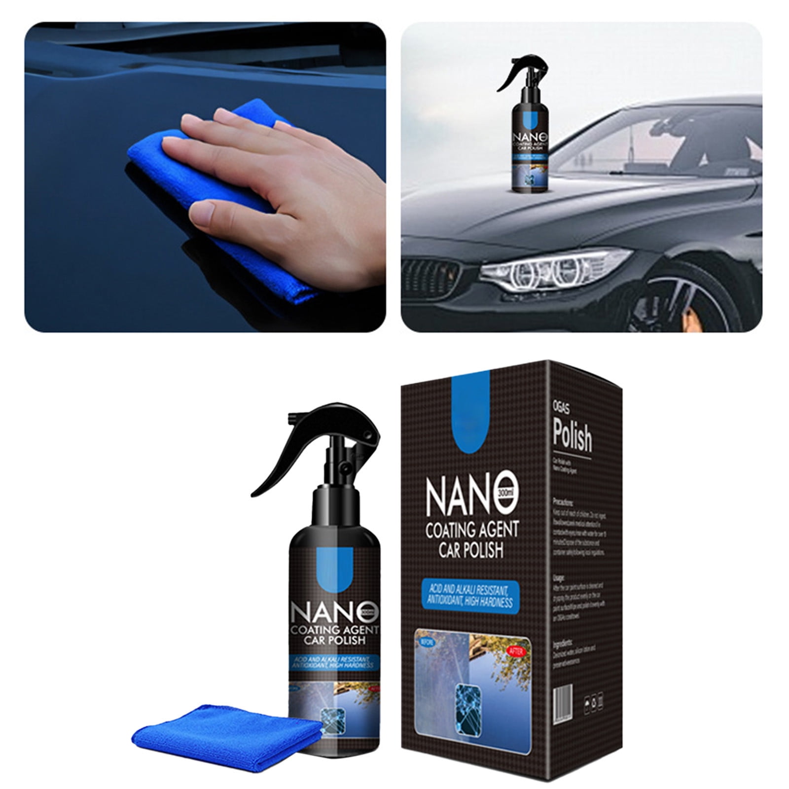 Advanced Car Coating Spray 300ml High Quick Effect Coating Agent for Waterless Wash from ...