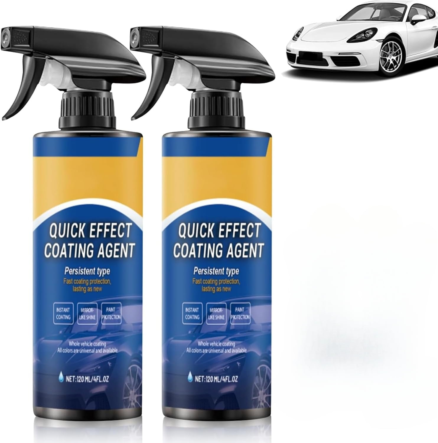 Advanced Car Quick-Acting Coating Agent Spray, 3 in 1 High Protection ...