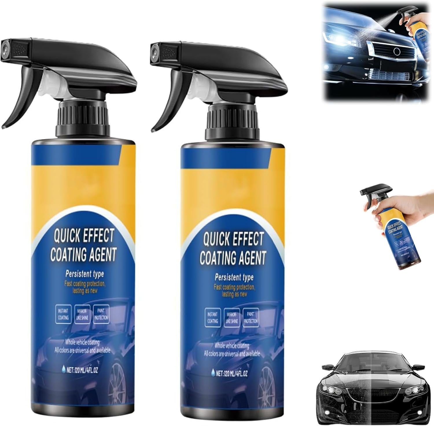 Advanced Car Quick-acting Coating Agent Spray, Car Scratch Wax Polish Waterless Wash,High ...