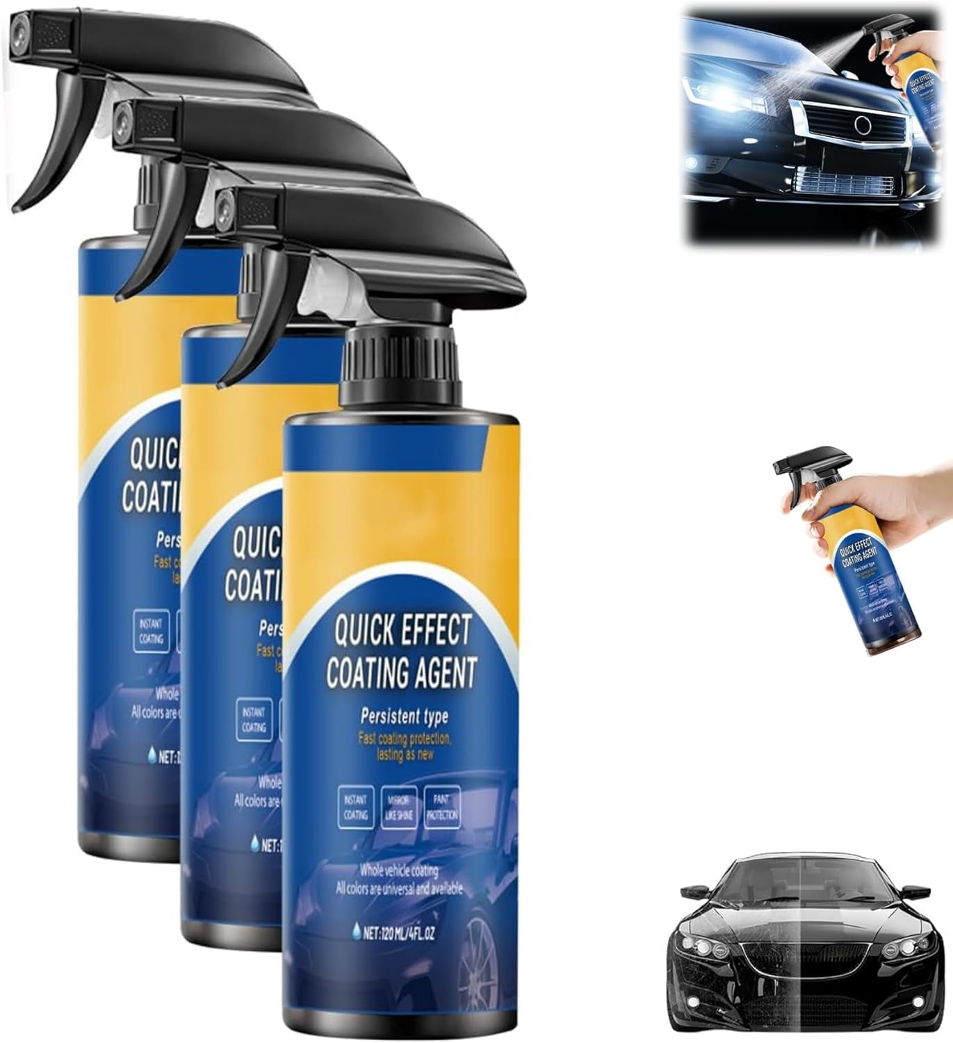 Advanced Car Quick-acting Coating Agent Spray, Car Scratch Wax Polish ...