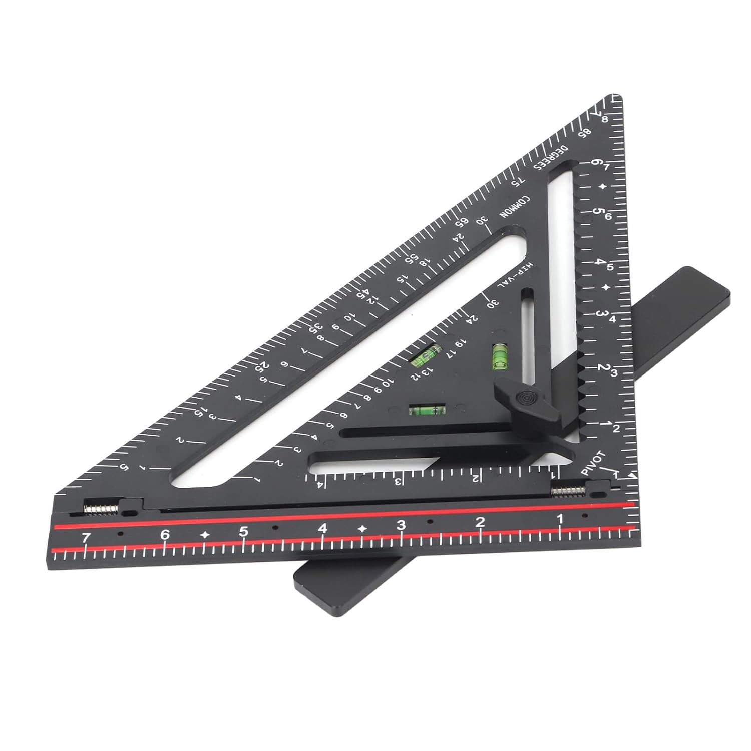Advanced Carpenter Square, Folding Square Rafter Square with Level, Jig ...