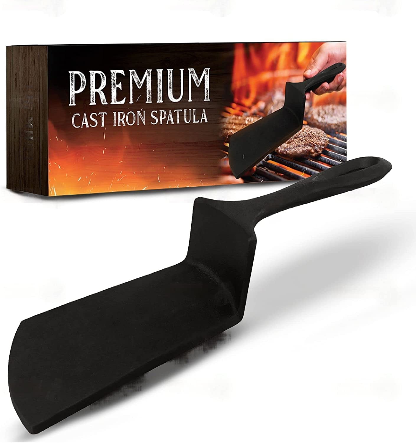 Advanced Cast Iron Barbecue铲煎锅Hamburger Press Unique Gift Cooking and ...